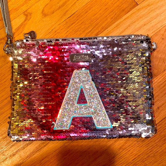 Justice | Bags | Justice Sequined Pouch With The Letter A On It | Poshmark